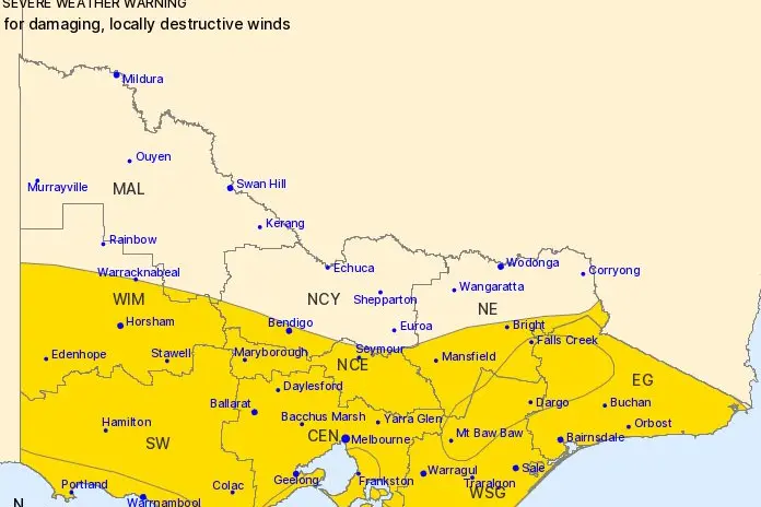 Damaging, destructive winds expected throughout region
