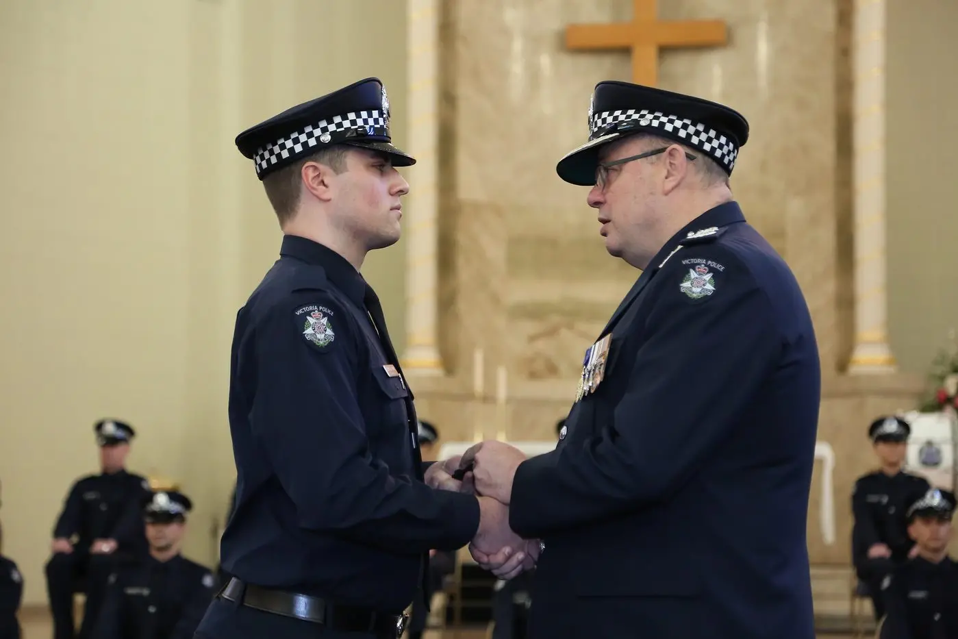 Over 3000 honour Senior Constable Vadim de Waart-Hottart at police funeral