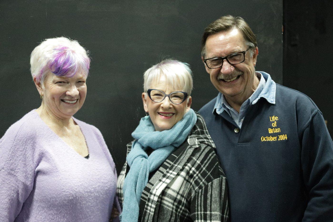 Cast and crew ready for Wangaratta Players' Waiting for God
