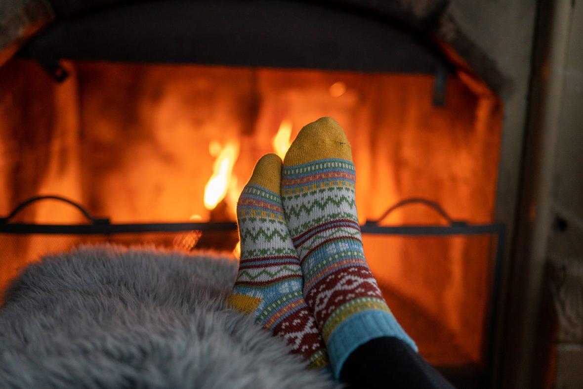 Nice warm toes? Remember where the smoke goes