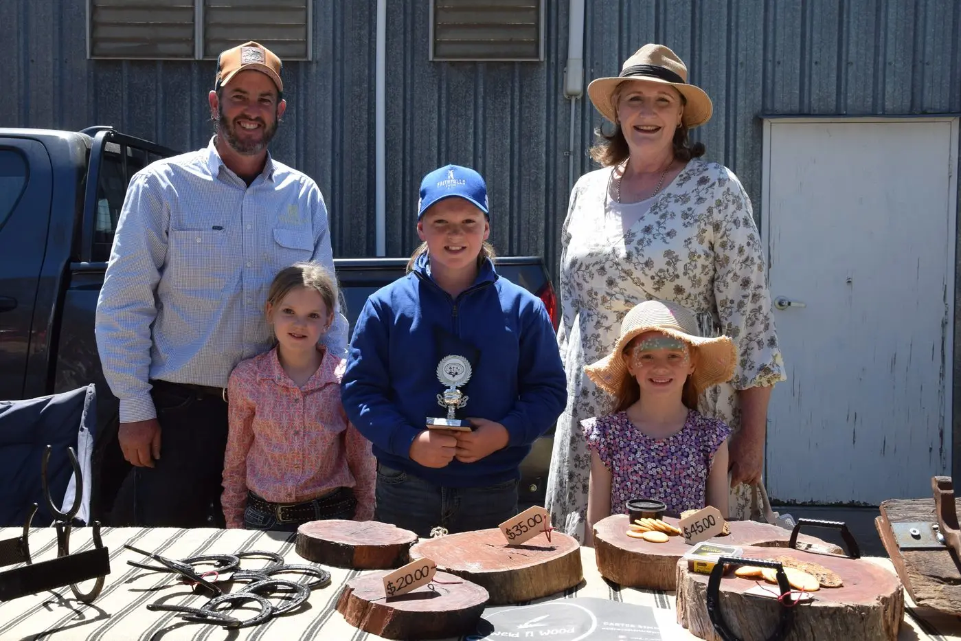 Gooram boy earns trophy for handcrafted chopping boards